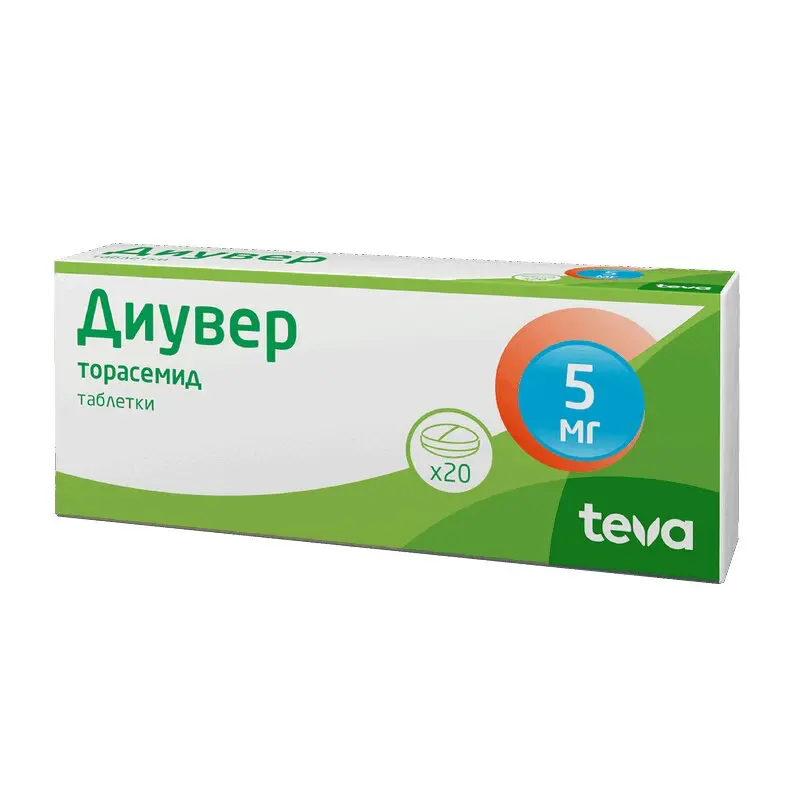 Mediscom.com.coTorasemide (Diuver) 5 mg - [20 tablets]